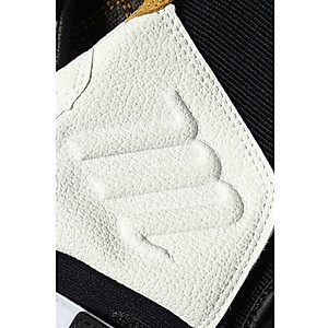 Marucci Blacksmith Full-Wrap Baseball Batting Gloves, White/Black, Adult Large