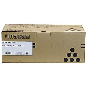 Ricoh 407539 SP C250 Black Toner Cartridge- 1 Pack in Retail Packing