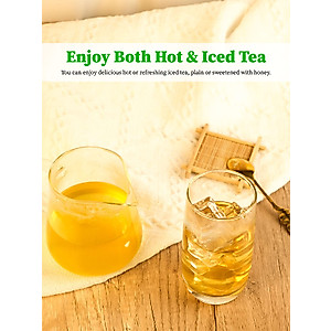 TeeLux Decaf Green Tea Bags, Pure Decaffeinated Green Tea, Super Antioxidant, 100 Count Tea Bags for Hot & Iced Tea