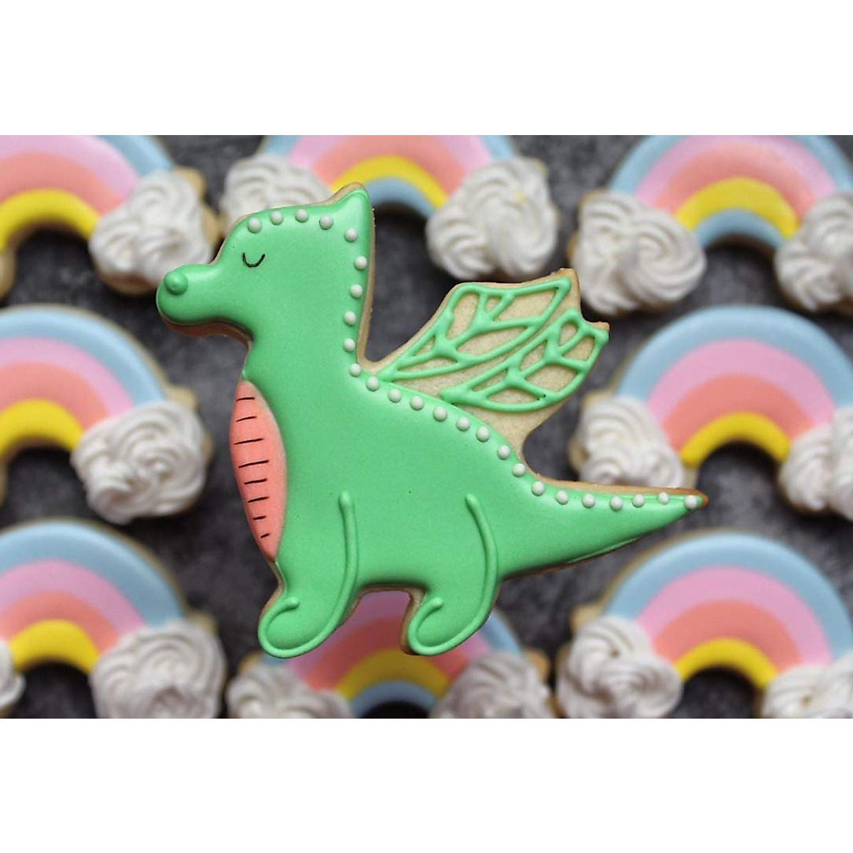 Dragon Cookie Cutter, 4" Made in USA by Ann Clark