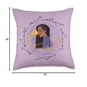 Disney Wish Asha and Star Nose to Nose Circle Throw Pillow
