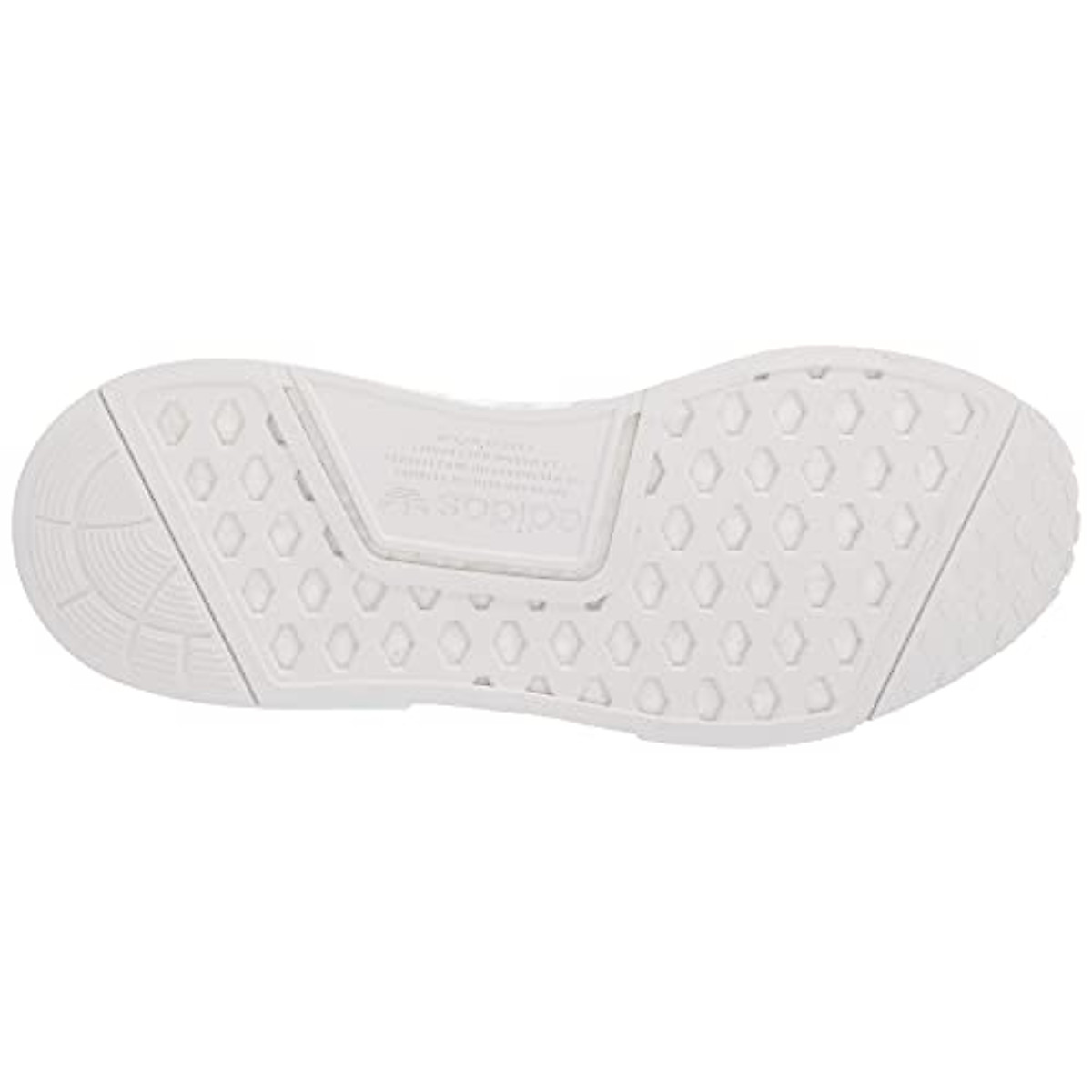 adidas Originals womens Nmd_r1's Sneaker, White/White/Silver Metallic, 7.5 US