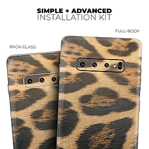 DesignSkinz Real Thin Vector Leopard Print Protective Vinyl Decal Wrap Skin Cover Compatible with The Samsung Galaxy S20 (Screen Trim & Back Glass Skin)