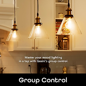 Geeni LUX Edison WiFi LED Edison Smart Light Bulb, Soft White (2700K), 2-Pack – Dimmable LED Bulbs, A19, 60-Watt Equivalent, No Hub Required, Works with Amazon Alexa, Google Home