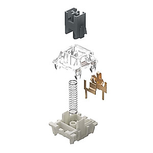 Gateron G Silver Pro Switches pre-lubed 3pin RGB SMD Linear Dust-Proof Single Spring Switch for Gaming Mechanical Keyboard (72 Pcs, Silver)