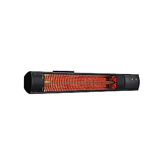 Newair Outdoor Electric Infrared Wall Patio Space Heater, 1500 Watts, Rose Gold Radiant Tube Heating, Remote Control, 2 Wall Mounts, Mounting Hardware for Outdoor Spaces, Patios, Porches and More