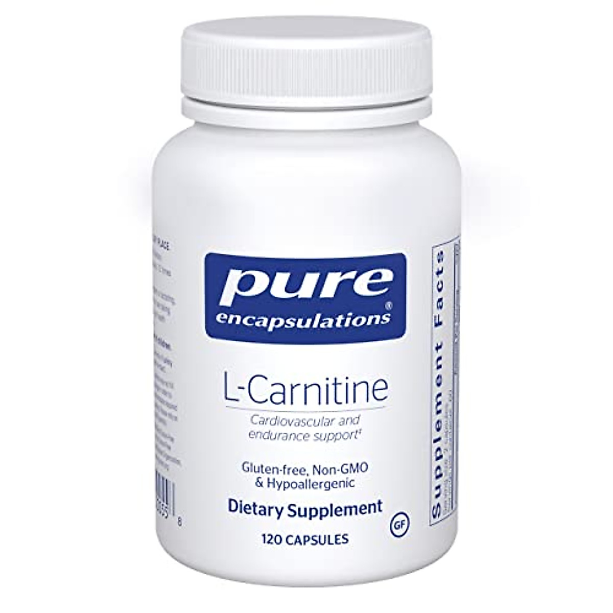 Pure Encapsulations L-Carnitine | Hypoallergenic Supplement for Cardiovascular and Endurance Support | 120 Capsules