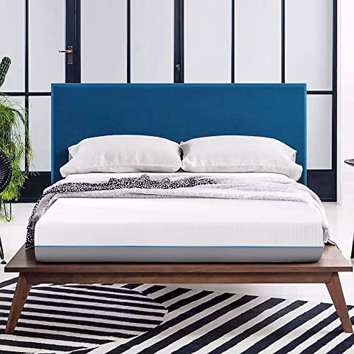 8 inch Full Size Mattress Gel & Charcoal Infused Memory Foam Mattress Full Medium Comfort CertiPUR-US Certified Motion Isolating Supporting Body Weight Relieve Pressure Washable Zipper Cover