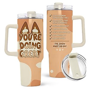 MARSANA Mom Tumbler - Gifts for Mom - Mother Coffee Mug - You're Doing Great 40Oz