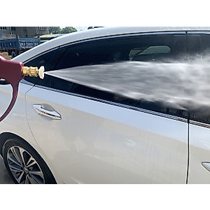 M MINGLE Pressure Washer Gutter Cleaner Attachment, Short Pressure Washer Gun for Hot and Cold Water, 10 Nozzle Tips