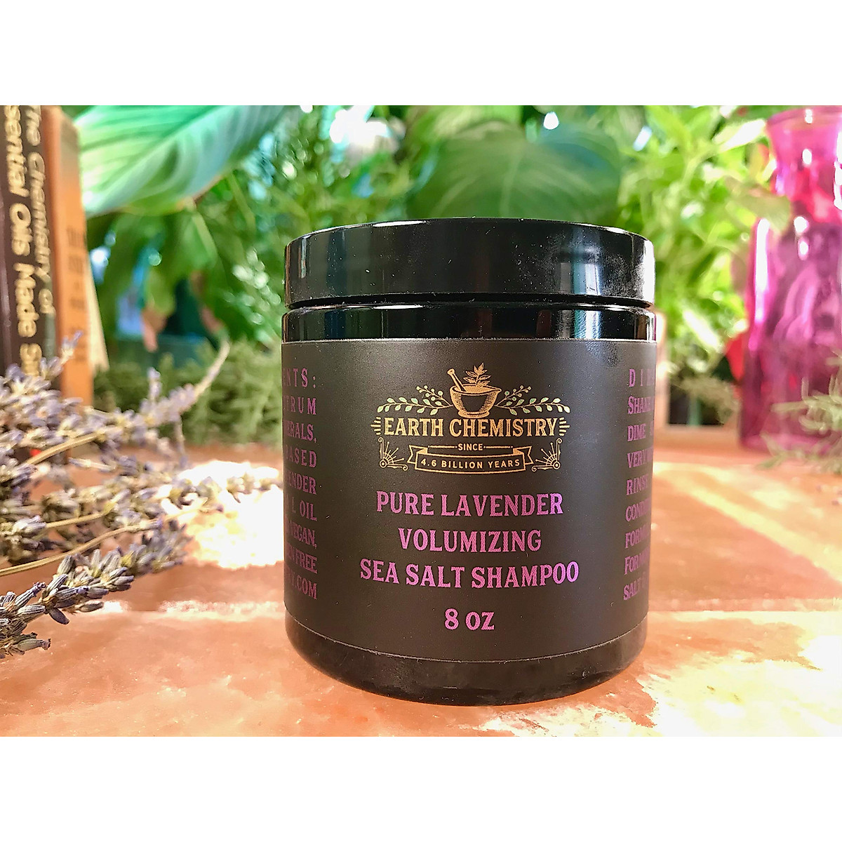 Earth Chemistry Lavender Volumizing Sea Salt Shampoo Get Thick, Full Beachy Waves, For Oily Or Thin Hair, Pump Up The Volume On Flat Or Thinning Hair, Made In The USA, Support Small Businesses