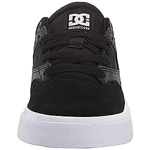 DC Men's Kalis Vulc Low Top Casual Skate Shoe, Black/White, 10 D M US