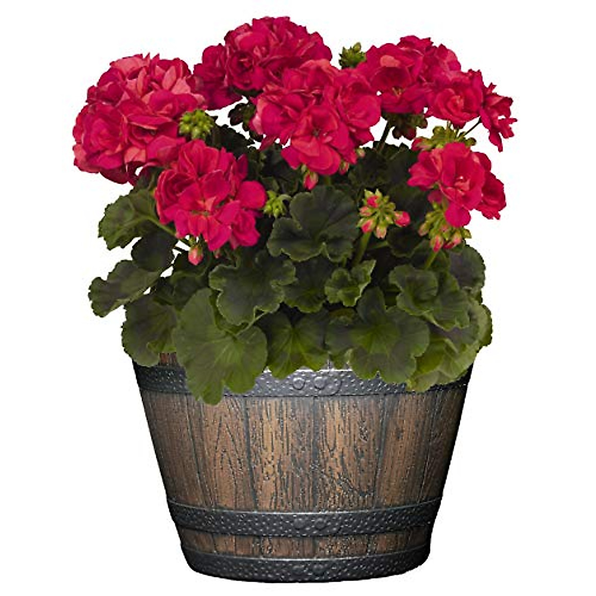 Classic Home and Garden S74D-037R Whiskey Barrel, 9", Kentucky Walnut