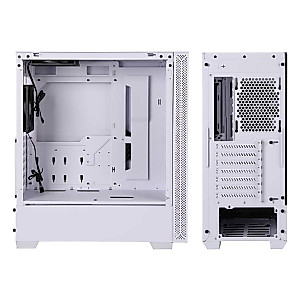 Lian Li Mid-Tower Chassis Micro ATX Computer Case PC Gaming Case w/Tempered Glass Side Panel, Magnetic Dust Filter, Water-Cooling Ready, Side Ventilation, 2x120mm PWM Fan Pre-Installed (205M, Black)