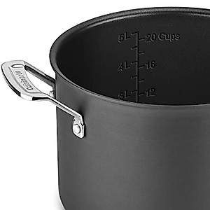 CUISINART N61-11 Nonstick Hard-Anodized Nesting Cookware Set, 11 Piece, Black