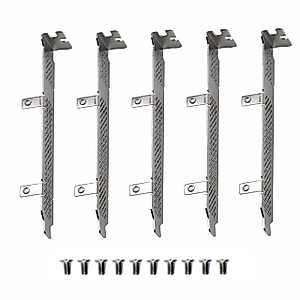 5pcs Generic Full Long Height or Short Bracket for Intel DC 750 P3500 P3600 P3700 P3608 P4608 P3605 SSD with Screws (5pcs Long)