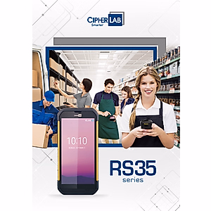 CipherLab RS35 Android 10 Touch Mobile Computer Barcode Scanner BT/WiFi/NFC, 3G RAM/32G ROM SR 2D Imager (SE4770) 5.5" HD+ Camera (4GB x 64GB)