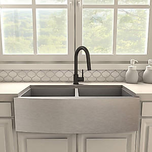 ZLINE Dante Kitchen Faucet in Electric Black Matte (11-0130-EMB)