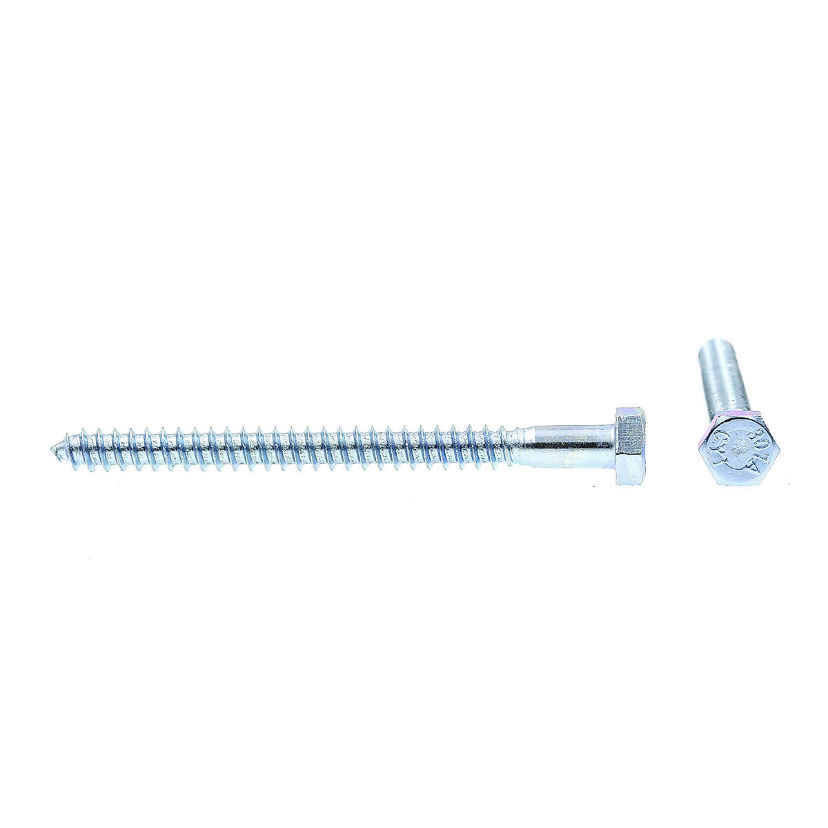 Prime-Line 9055821 Hex Lag Screws, 5/16 In. X 4 In., A307 Grade A Zinc Plated Steel (50 Pack)