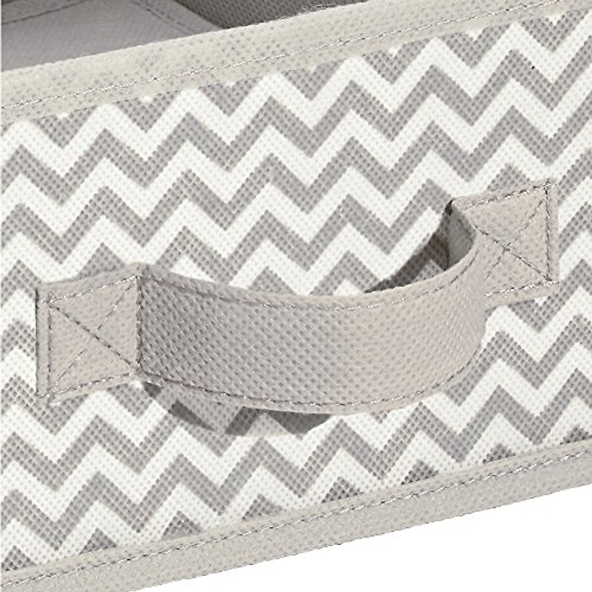 InterDesign Chevron Soft Closet Storage - Hanging Shelf with Two Drawers for Wire Shelving Systems, Taupe/Natural