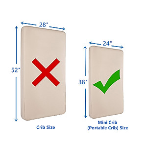 American Baby Company 2 Pack Fitted Mini Crib Sheet 24" x 38", Soft Breathable Neutral 100% Cotton Jersey Portable Sheet, Pink, for Boys and Girls, Fits Most Pack N Play Mattresses