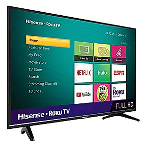Hisense 43-Inch Class H4 Series LED Roku Smart TV with Alexa Compatibility (43H4F, 2020 Model)