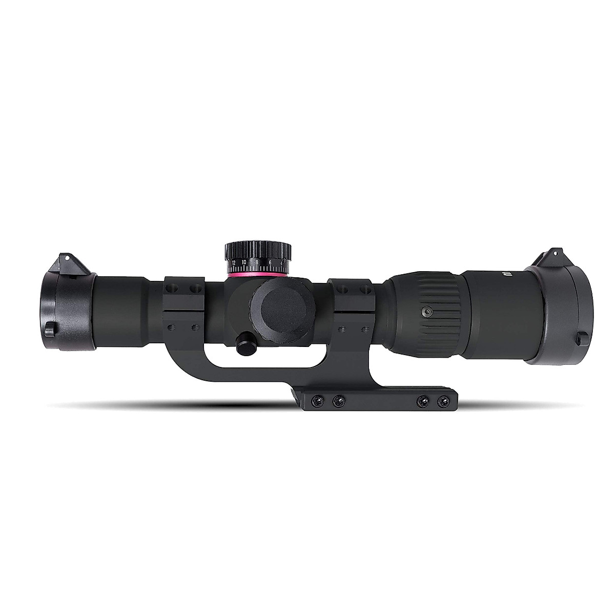 Monstrum G2 1-4x24 First Focal Plane FFP Rifle Scope | ZR300 H-Series Offset Scope Mount | Bundle