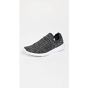 APL: Athletic Propulsion Labs Women's Techloom Wave Sneakers, Metallic Black/White/Melan, 9 Medium US
