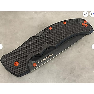 Orange Titanium Thumb Stud W/Stainless Torx Screws For Cold Steel Recon 1 Knife