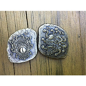 D&D Monster Adventure Coins (Set of 10 Metal Plated Novelty) RPG LARP