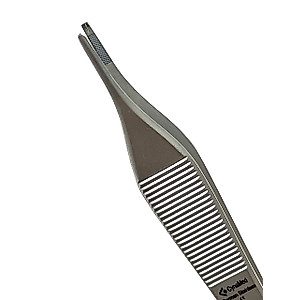German Premium Tc Adson Tissue Forceps Toothed 1X2 4.75" Adson Kocher Configuration Veterinary Cynamed
