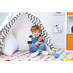 Blippi Bendable Plush Doll, 16” Tall Featuring SFX - Squeeze The Belly to Hear Classic catchphrases - Fun, Educational Toys for Babies, Toddlers, and Young Kids