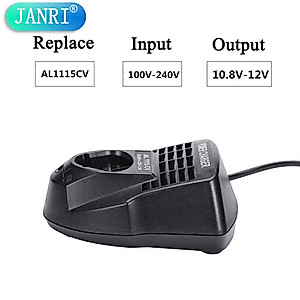 JANRI Replacement 12V AL1115CV AL1130CV BC330 BC430 Drill Tools Power Charger for Bosch Lithium Lion Battery BAT414 GBA12V30 GBA12V60 BC690 BAT412A BAT411 BAT412 BAT413