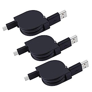 Retractable USB Type C Cable Type C Charger USB C to USB A Data Sync Charging Cord Note 8 Charger for Samsung Galaxy Note 9,S22 S9 S8 Plus,Google Pixel 6 5 2XL,LG G5 G7 V35 ThinQ,V30,ZTE Blade Z Max X