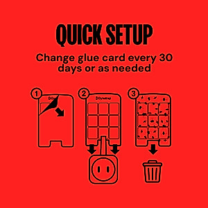 Dynatrap 23007 Glue Card Refills for Indoor Dynatrap Fly Trap Models DT3007 and DT3007W - 6 Glue Card Refills