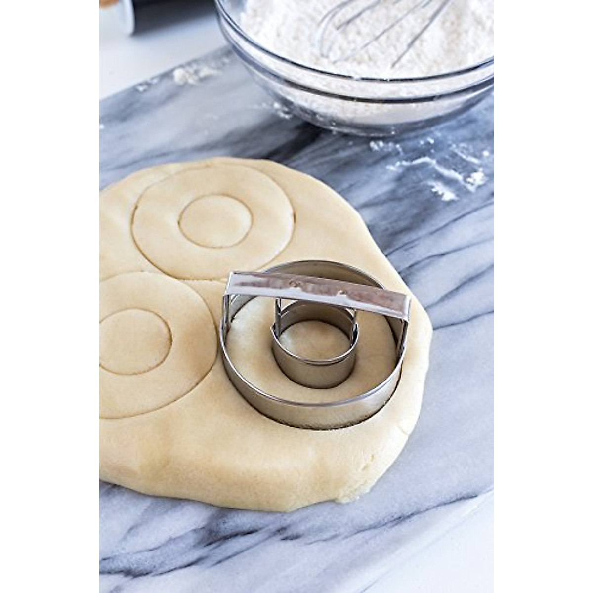 Fox Run Donut Cutter, Tin-Plated Steel, 3-Inch