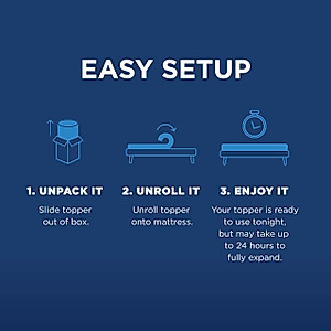 Tempur-Pedic Tempur -Cloud 2-Inch Mattress Topper, Twin XL, White