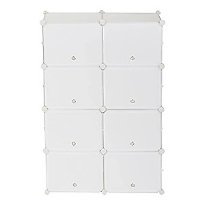 NA 7-Tier Portable 28 Pair Shoe Rack Organizer 14 Grids Tower Shelf Storage Cabinet Stand Expandable for Heels, Boots, Slippers, White