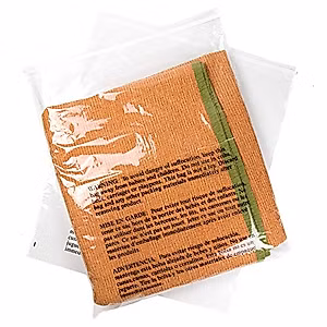 Poly Bags with Suffocation Warning - 24x28 Extra Strong Seal - 100 Pack - Clear Poly Bags - Retail Supply Co