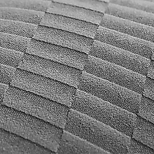 Wedge Pillow Headboard Small(23.6 x 7.8 x 19.7 Inches),Bolster Triangular Headboard Pillow Positioning Support Reading Backrest Wedge Pillow for Day Bunk Bed with Removable Cover Grey