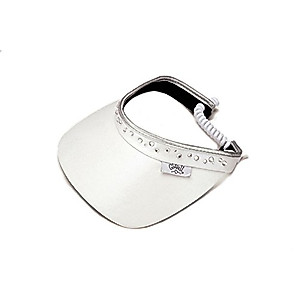 Glove It Bling Visor, Ladies Visor Hat, Sun Visor for Women, Golf Visor, Visor for Running, Tennis, Beach, (White), White Bling Ball