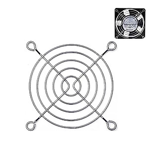 bnafes 10Pcs Fan Grill 80mm Metal Axial Cooling Fan Finger Guard Protective Grill for PC Ventilator