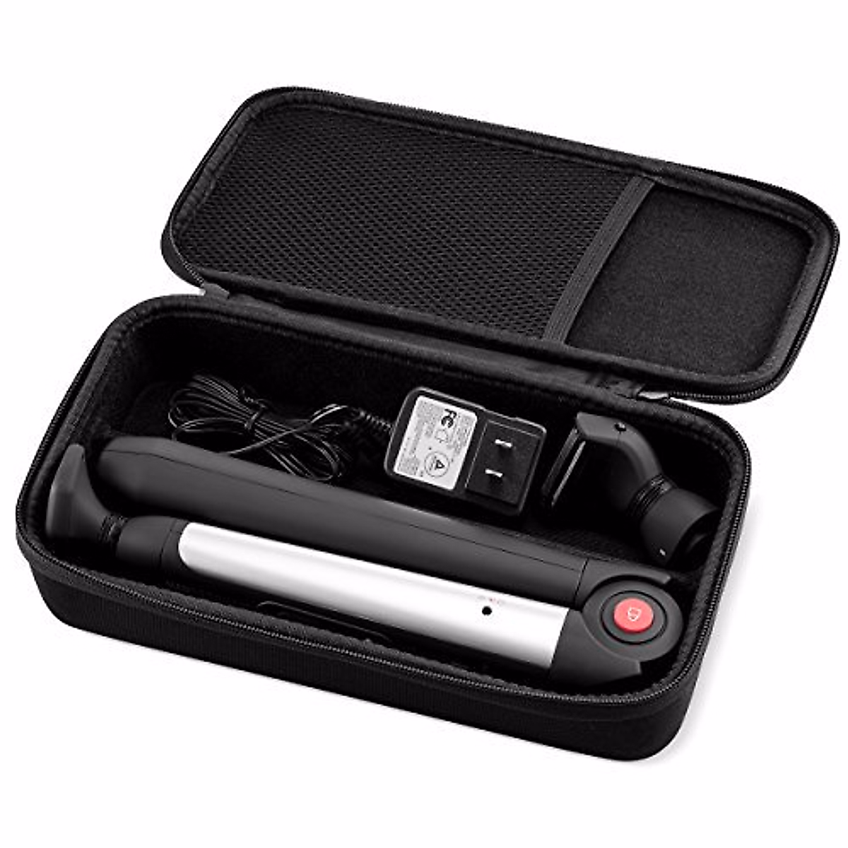 caseling Hard Case fits Mangroomer Ultimate Pro Back Hair Shaver Lithium Max Back Shaver with Power Supply and The Other Shave Head Blade