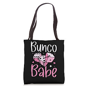 Bunco Babe Funny Bunco Game Night Women Tote Bag