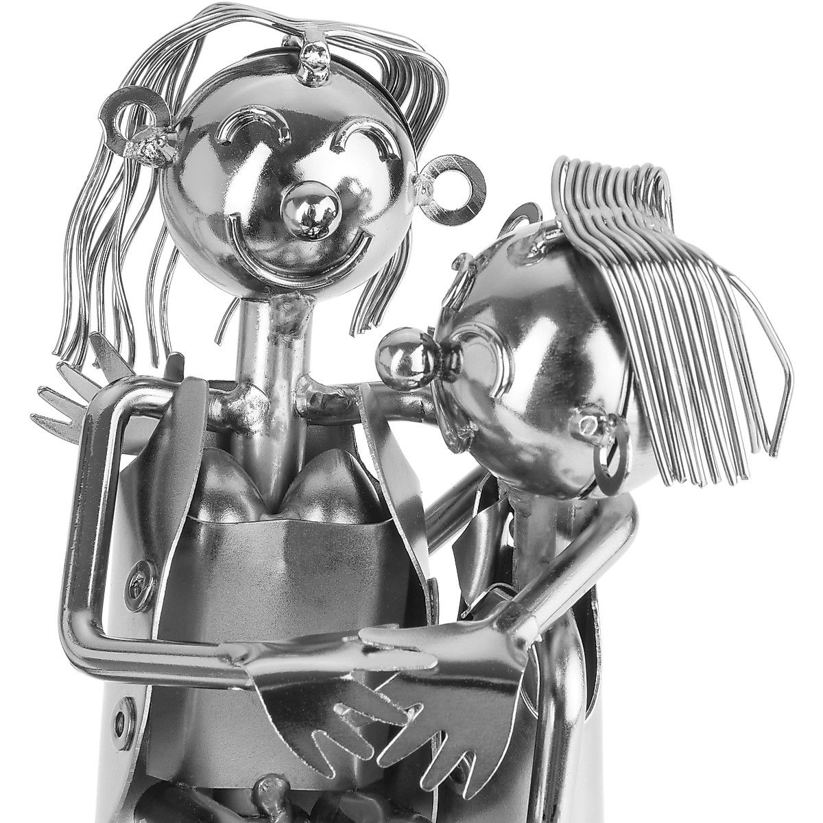 BRUBAKER Wine Bottle Holder Statue Love Couple, Carrying Wife Over The Threshold Sculptures and Figurines Decor Wine Racks and Stands Gifts Decoration