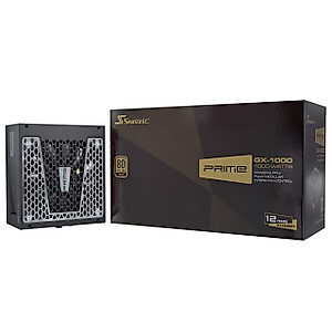 Seasonic PRIME 1000 Gold SSR-1000GD 1000W 80+ Gold ATX12V & EPS12V Full Modular 135mm FDB Fan Power On Self Tester Power Supply