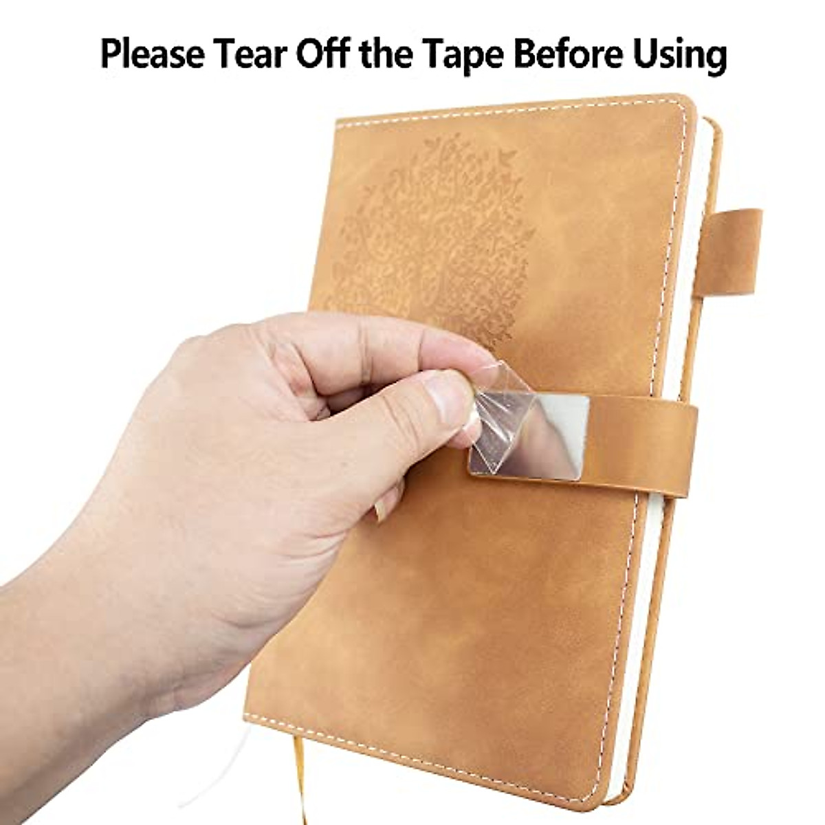 Lined Journal Notebook for Men & Women - 192 Numbered Pages 100gsm Thick Paper Vegan Leather Hardcover Writing journals - A5 Ruled Personal Diary for Work School - Moon and Stars (Blue)