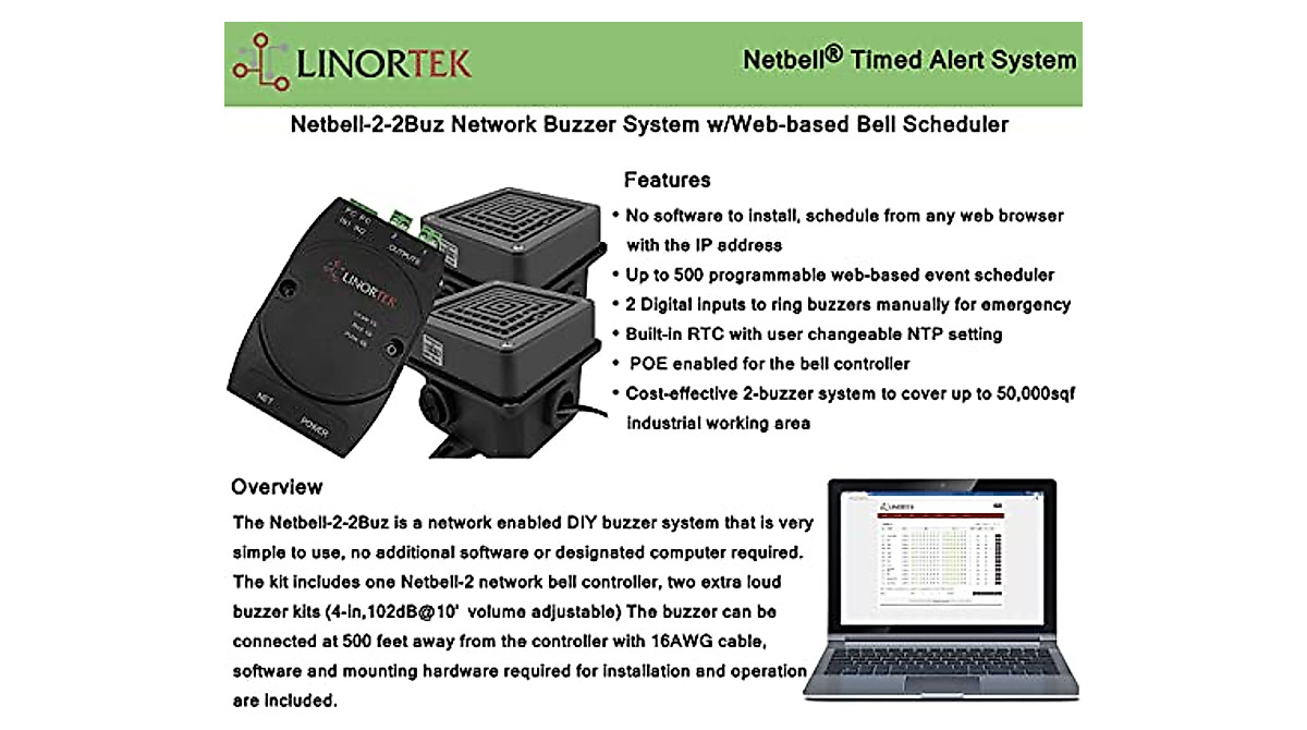 Netbell TCP/IP System with Loud Horns for Industrial Alarms