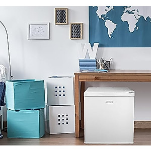 Emerson 1.6 Cu. Ft. Compact Refrigerator ENERGY STAR Fridge: Eco-Friendly Cooling, Ample Storage, Customized Temperature Control, and Versatile Placement for Convenience and Savings,White