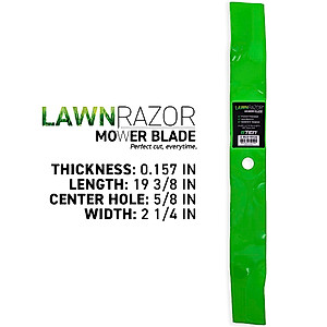 8TEN LawnRAZOR Blade Set for John Deere Sabre 1438 1538 1338S GX00166 38 Inch Deck (Mulching) 2 Pack
